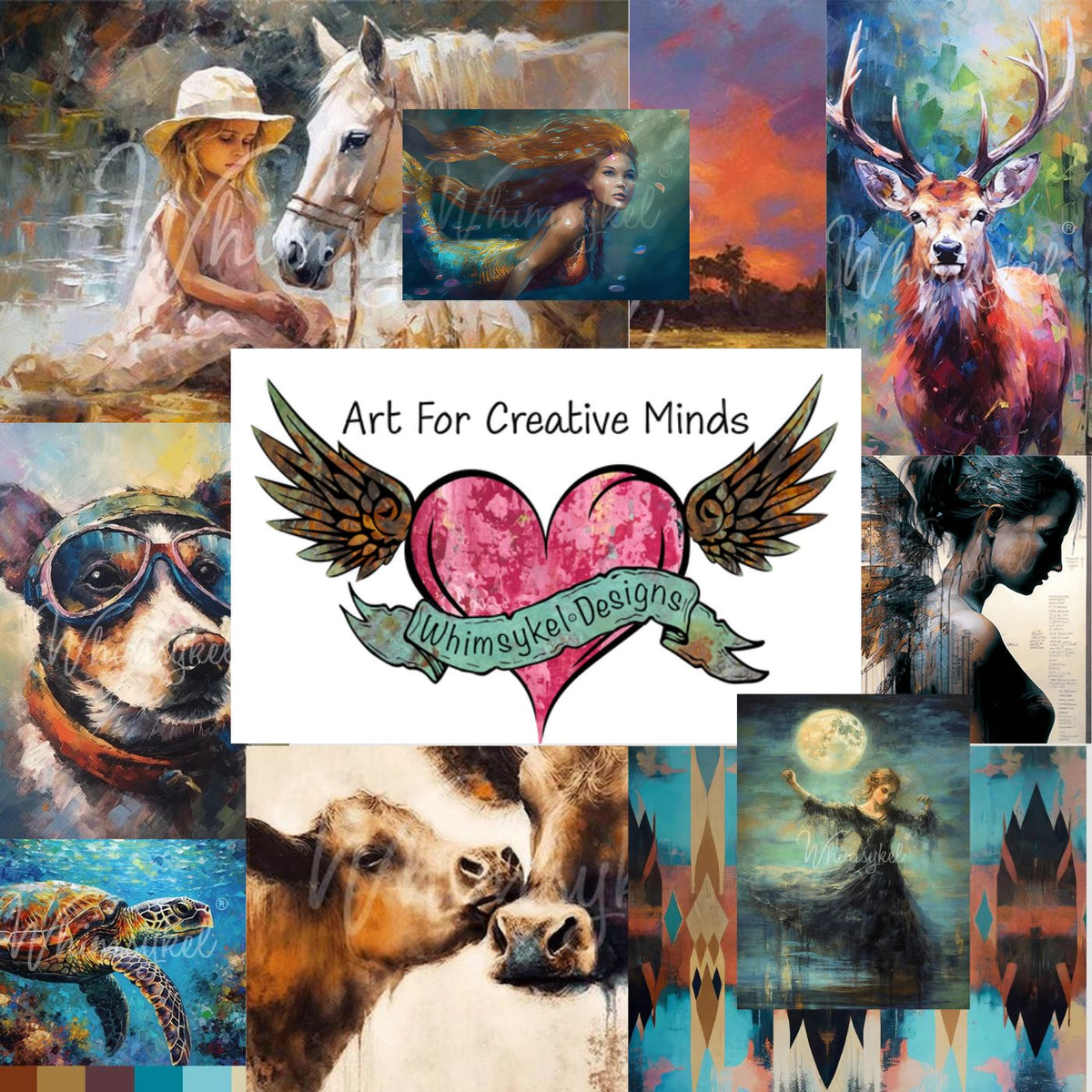 Whimsykel Designs Decoupage Papers | Artistic Prints for DIY and Decor ...