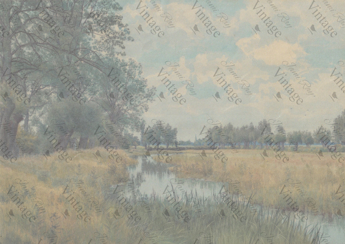 Pastoral River| JRV Rice Paper A4 – The Stilwell House